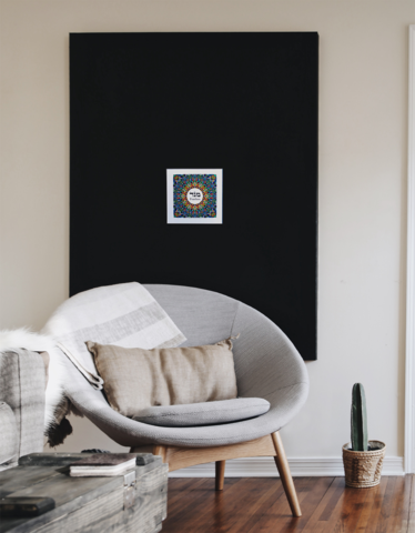 HEBREW LETTER ART: FEARLESS (MEM NUN DALED) 8X10 BY YOSEF ANTEBI ...